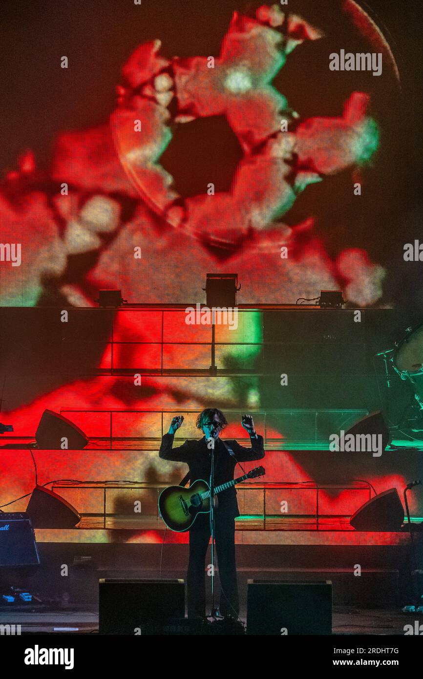 Henham Park, Suffolk, UK. 21st July, 2023. Pulp headline the Obelisk ...