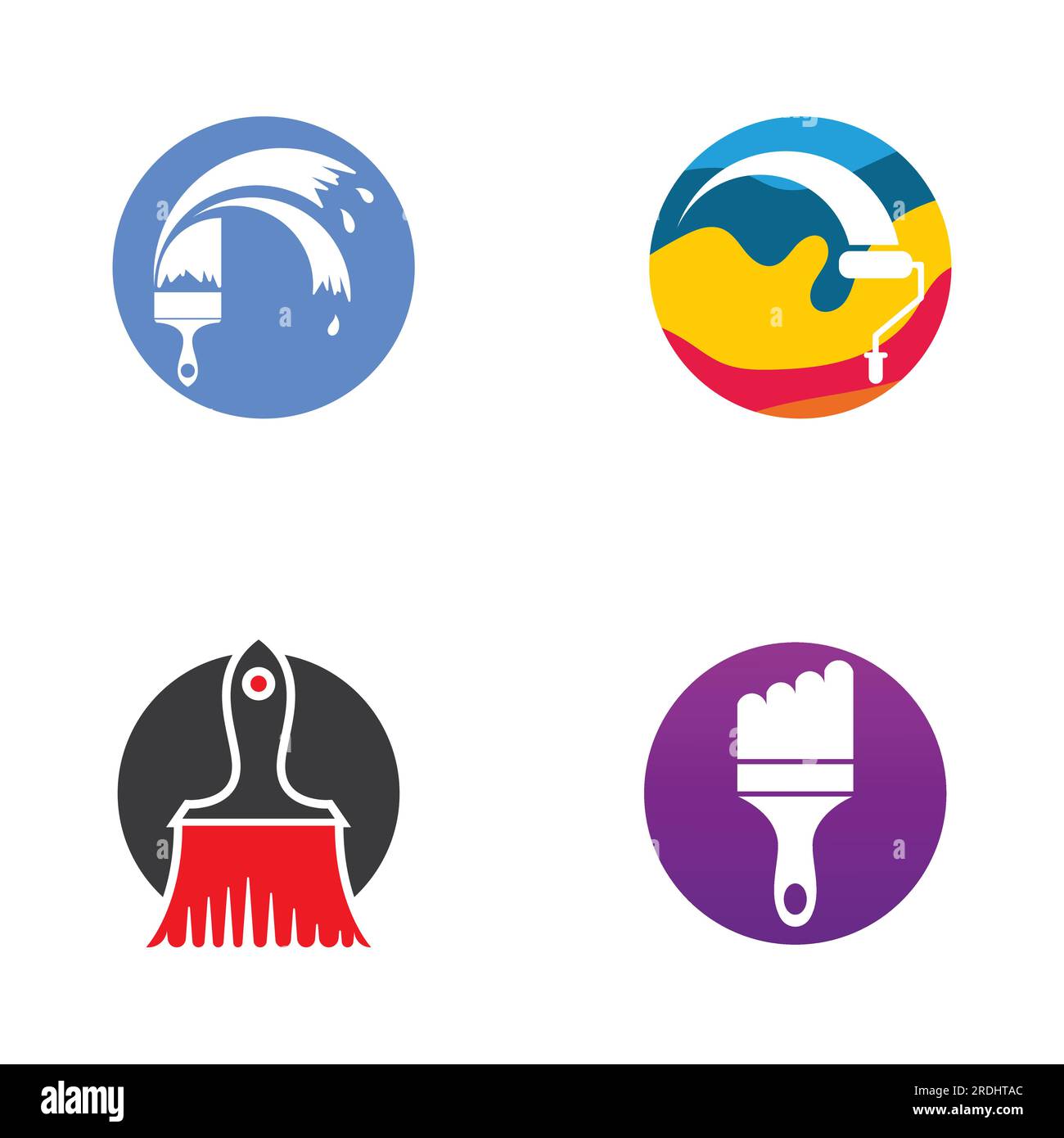 Paint Logo vector icon illustration Stock Vector Image & Art - Alamy