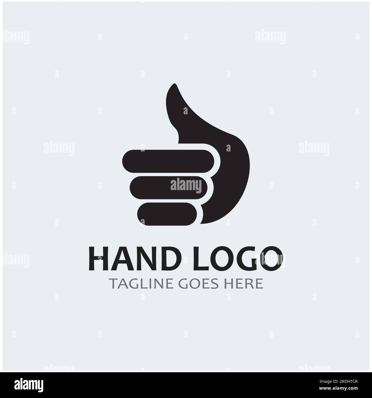 Hand logo icon vector design template Stock Vector Image & Art - Alamy