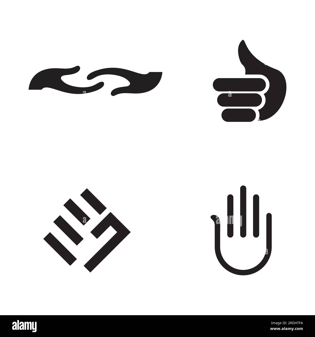 Love hand sign logo Stock Vector Images - Alamy
