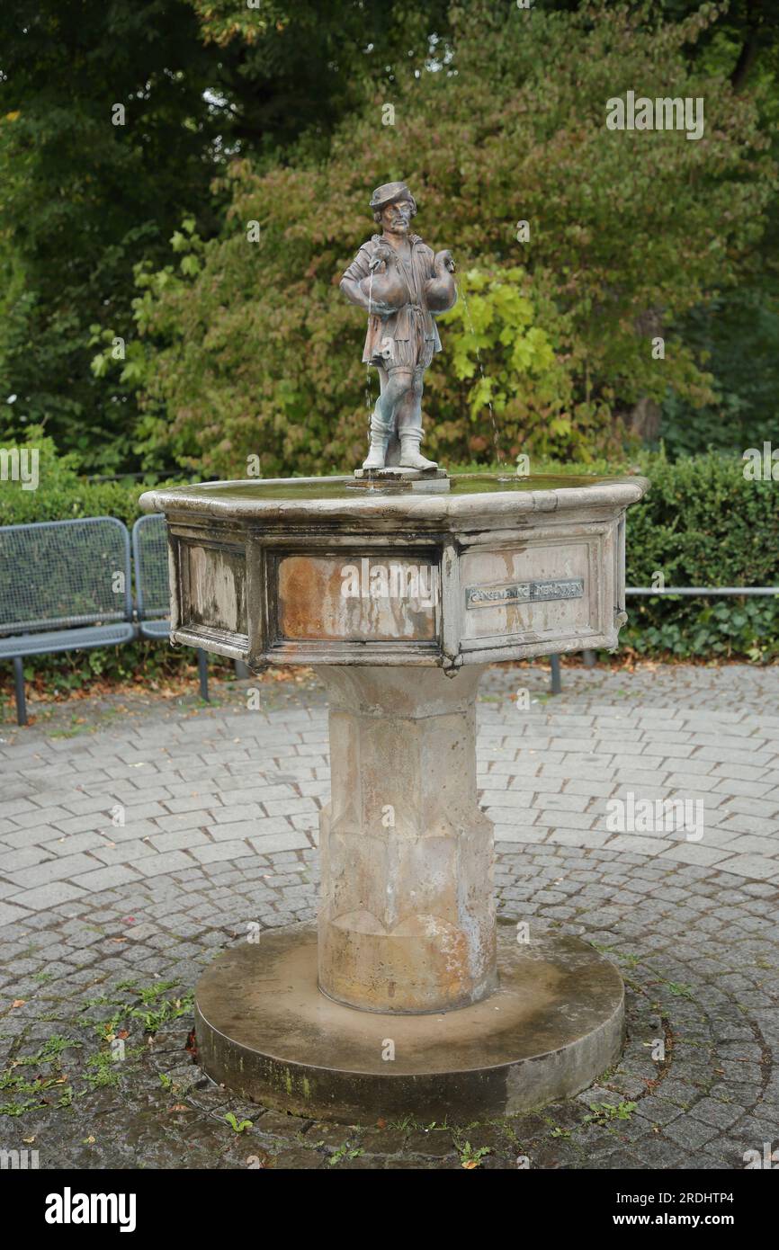 Goose Man Fountain, Meiningen, Thuringia, Germany Stock Photo - Alamy