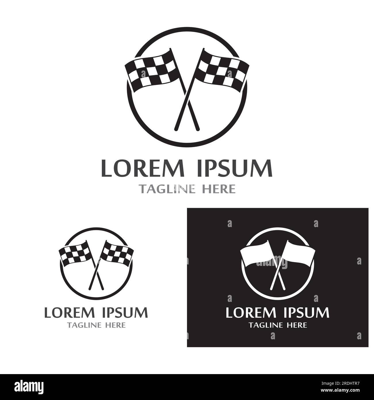 Race flag icon, simple design illustration vector Stock Vector Image ...