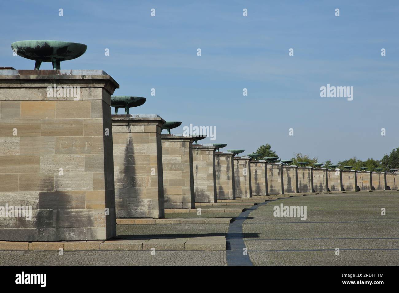 Memorial to concentration camps during Nazi times, Road of Nations ...