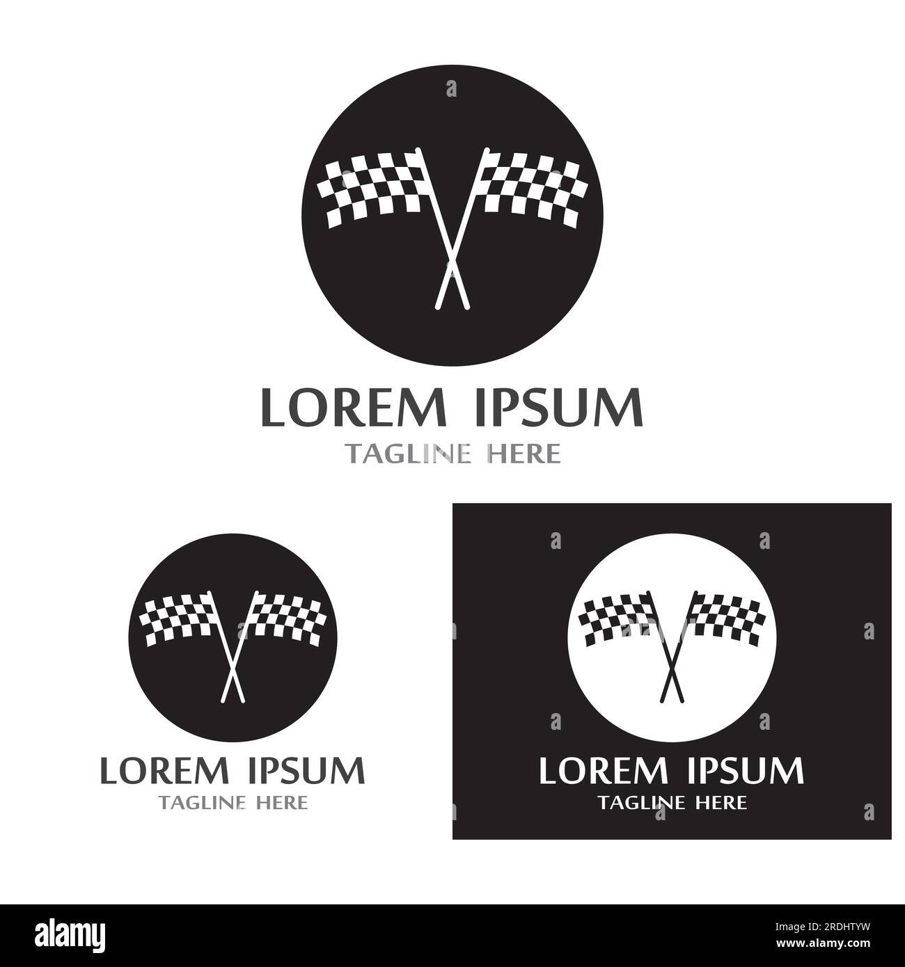 Race flag icon, simple design illustration vector Stock Vector Image ...