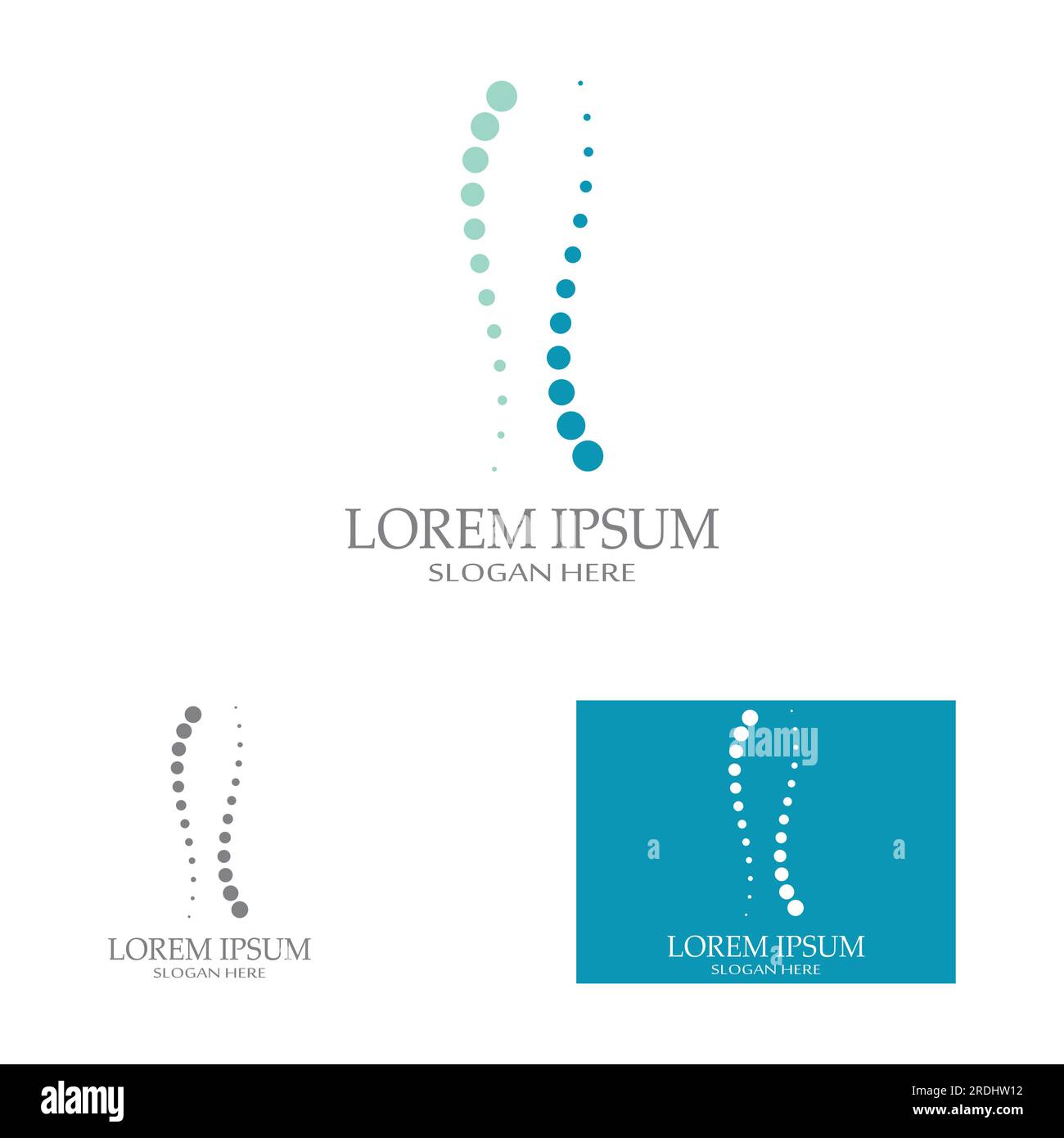 Spinal diagnostics, spine care and spine health.With modern vector icon ...