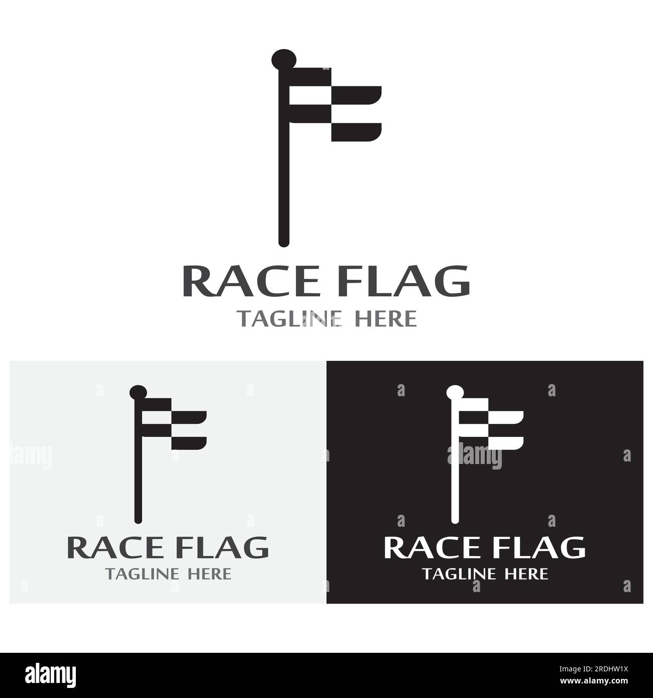 Race flag icon, simple design illustration vector Stock Vector Image ...