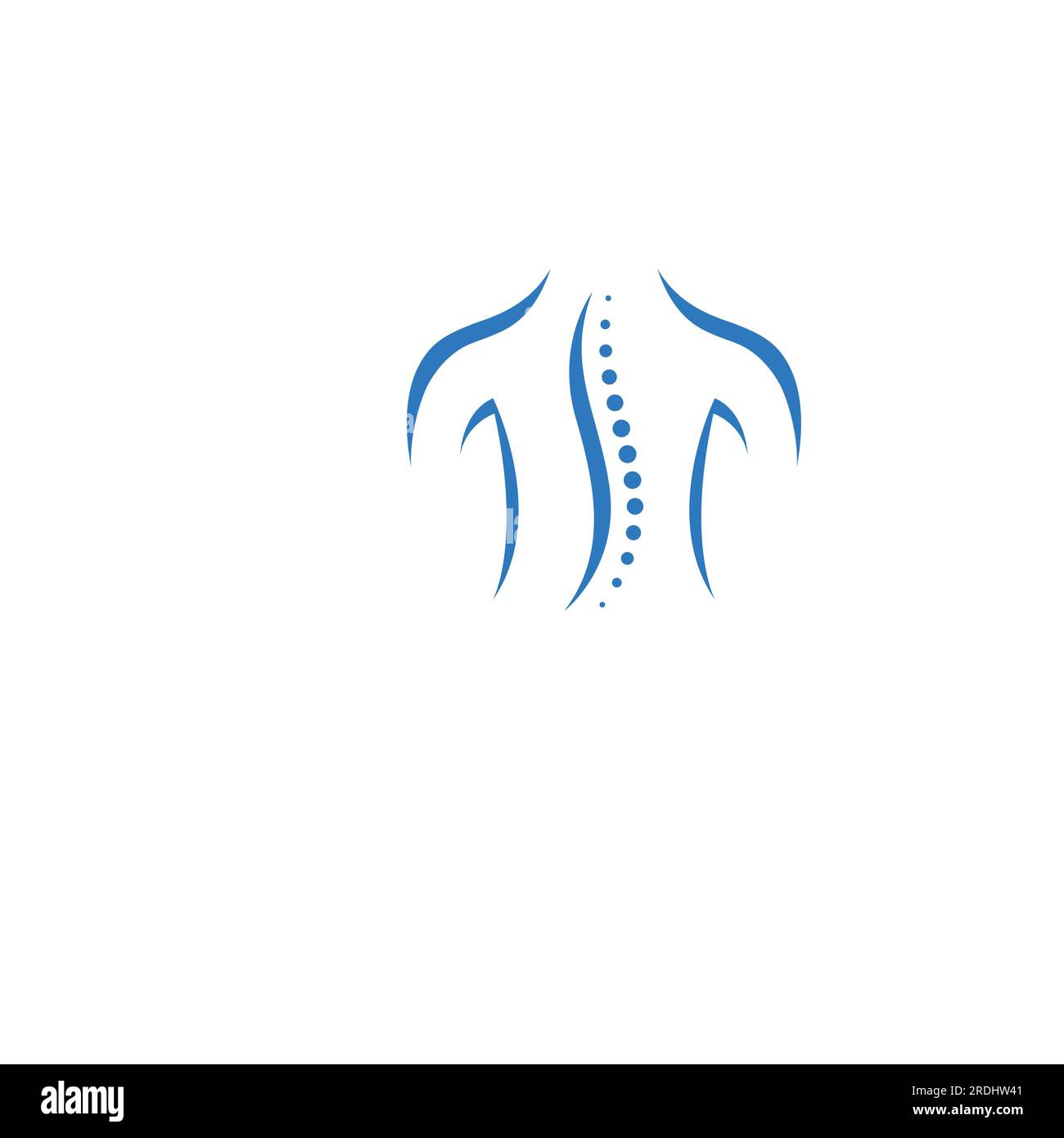 Spinal diagnostics, spine care and spine health.With modern vector icon ...