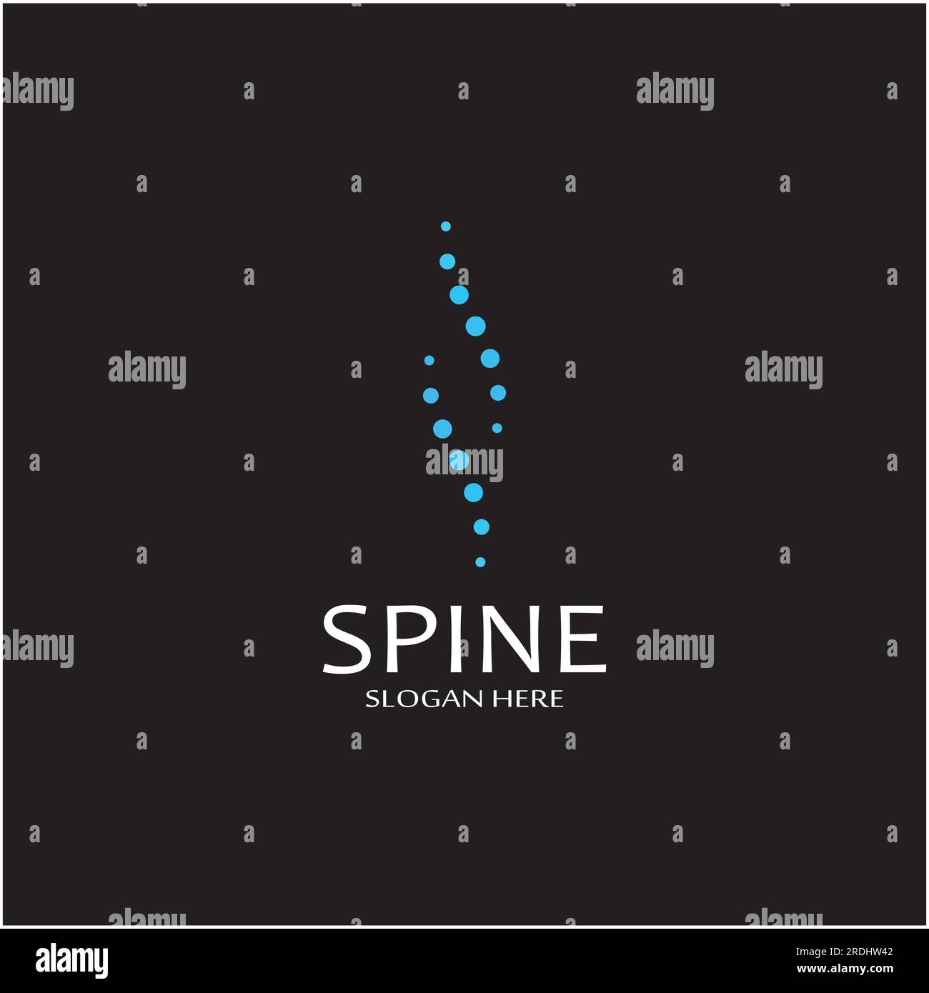 Spinal diagnostics, spine care and spine health.With modern vector icon ...