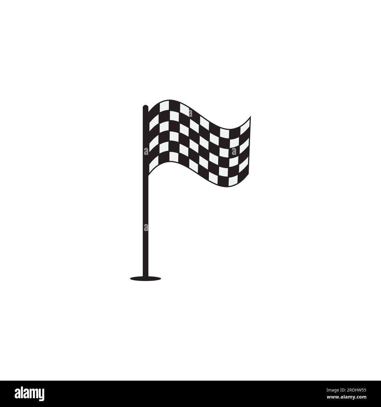 Race flag icon, simple design illustration vector Stock Vector Image ...