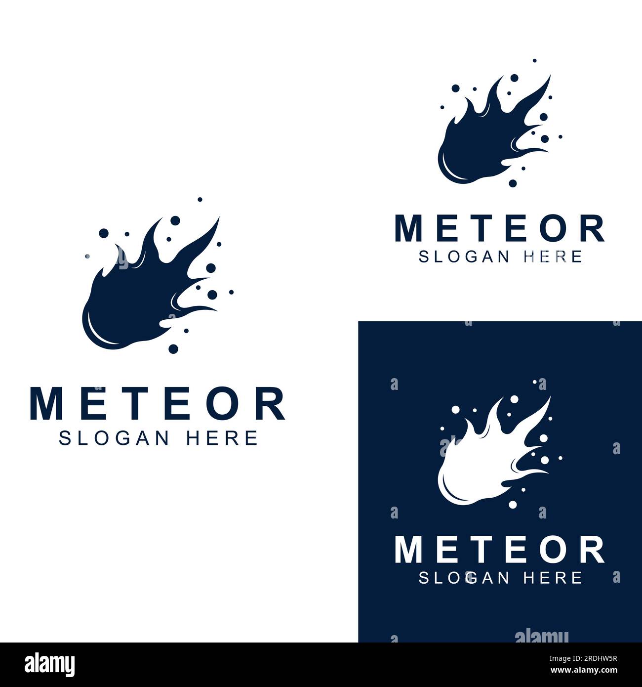 Meteor or space object vector design logo Stock Vector Image & Art - Alamy