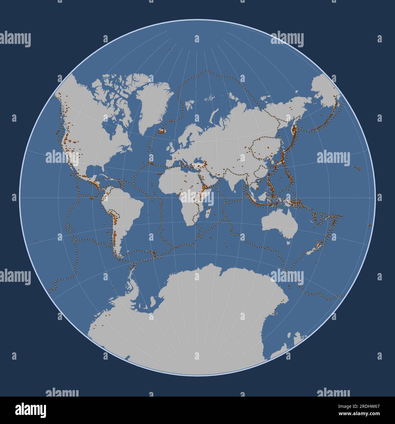 Shape Of The Anatolian Tectonic Plate On The Solid Contour Map In The Lagrange Projection