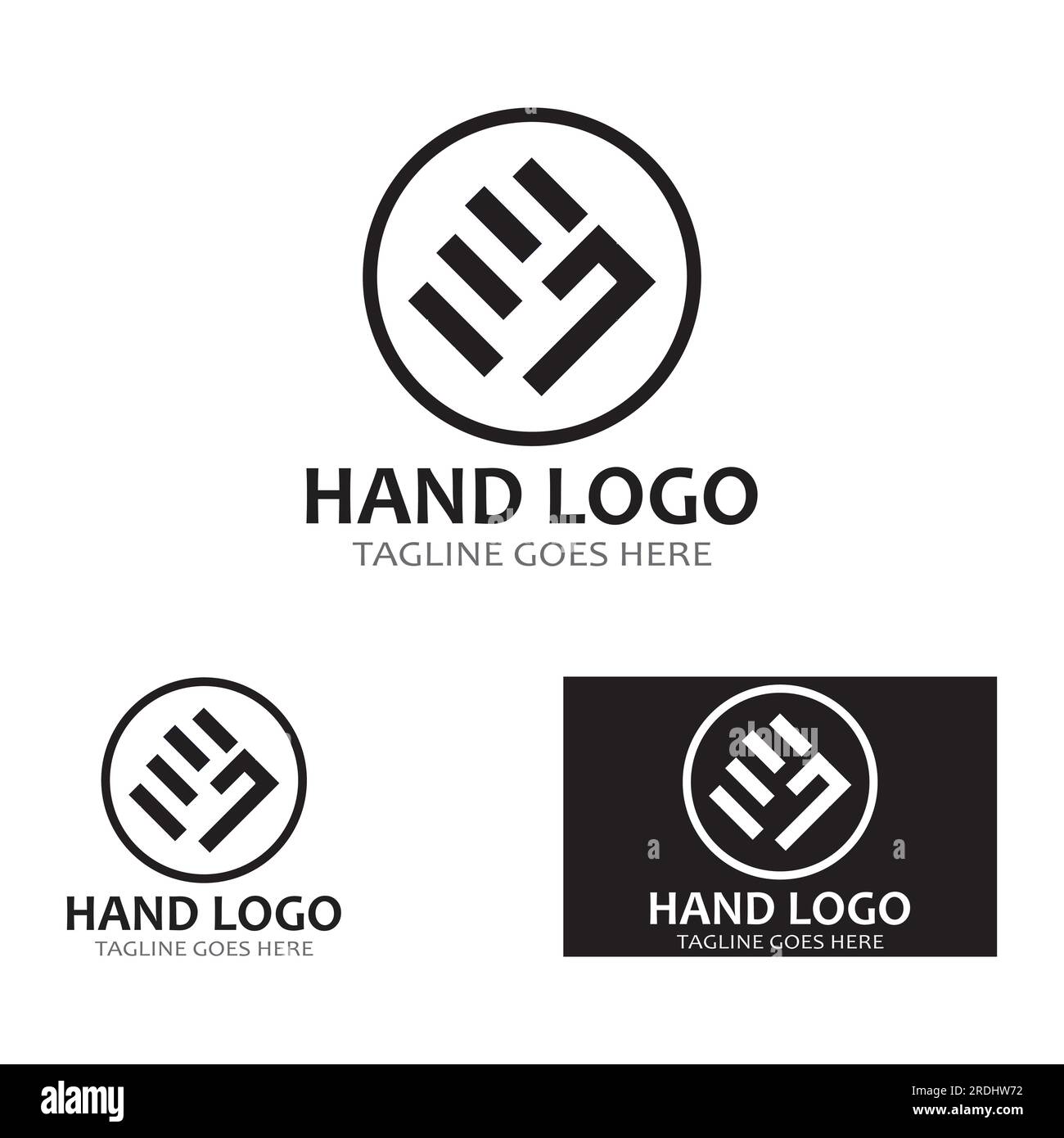 Hand logo icon vector design template Stock Vector Image & Art - Alamy
