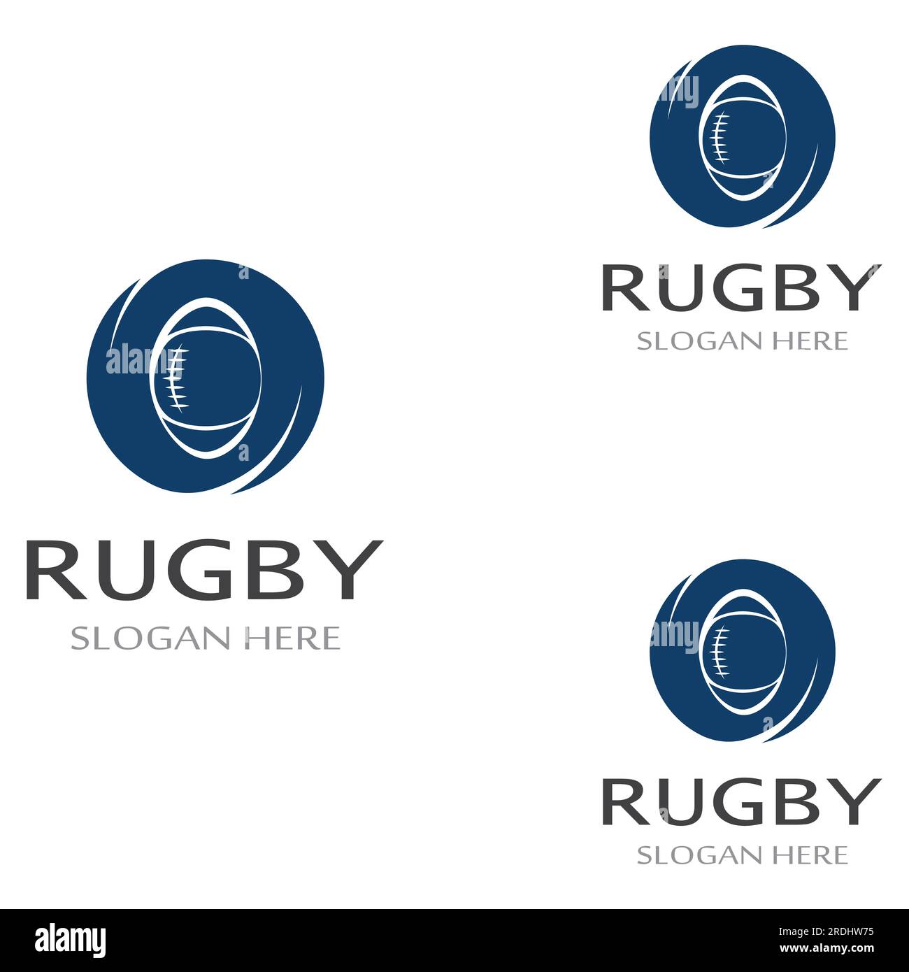 Rugby ball logo. Using vector illustration design concept.Can be used ...