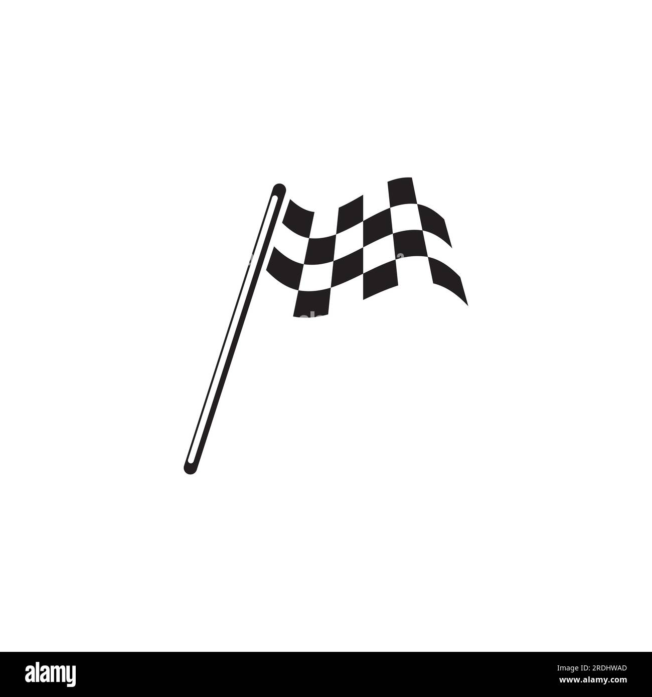 Race flag icon, simple design illustration vector Stock Vector Image ...