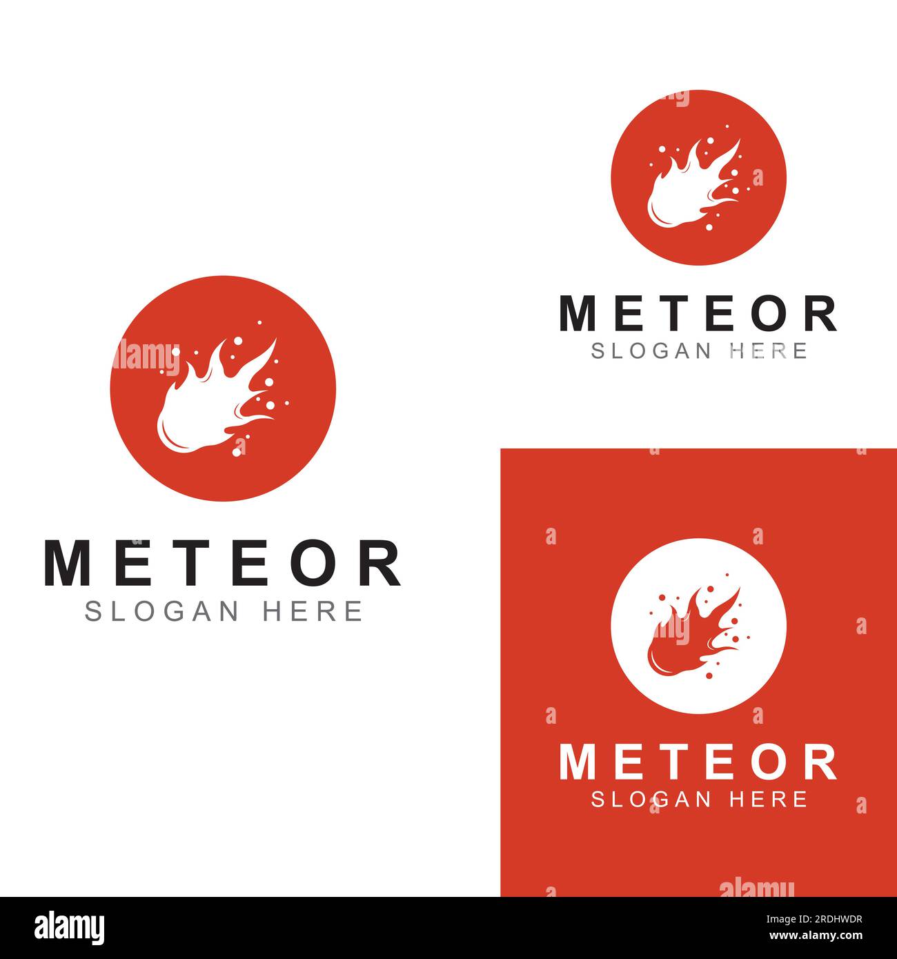 Meteor logo Stock Vector Images - Alamy