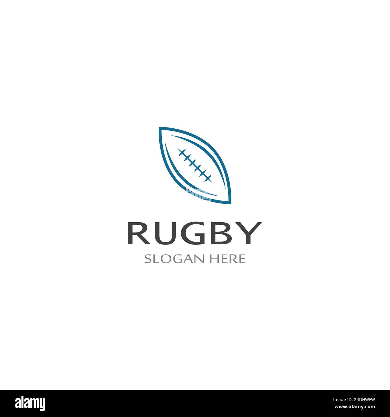Rugby ball logo. Using vector illustration design concept.Can be used ...