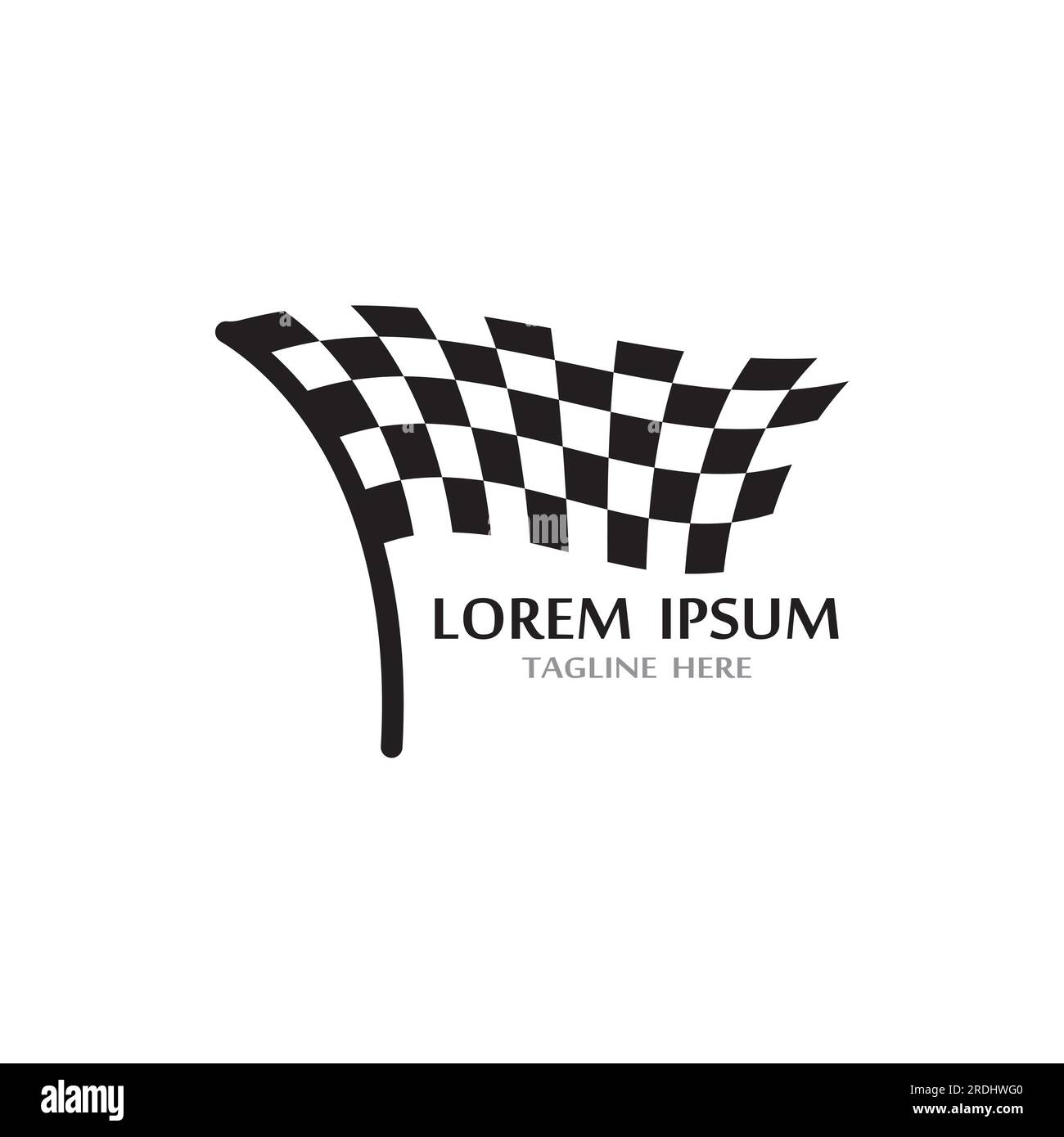 Race flag icon, simple design illustration vector Stock Vector Image ...