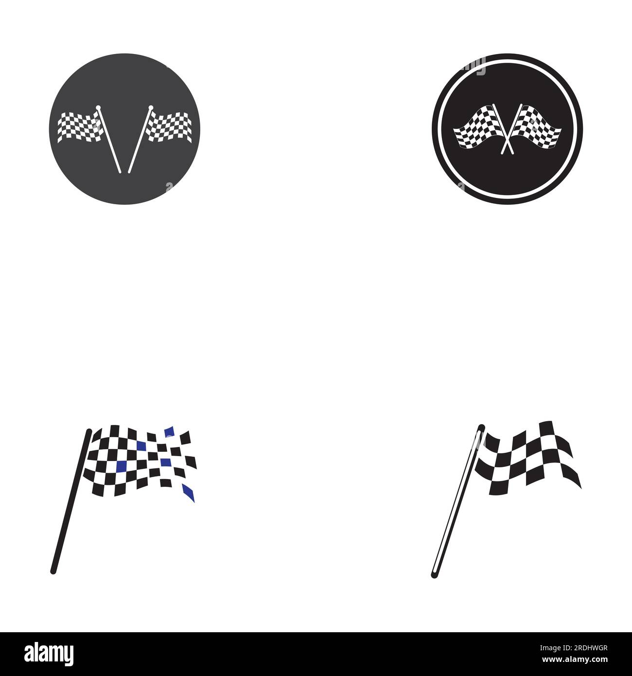 Race flag icon, simple design illustration vector Stock Vector Image ...