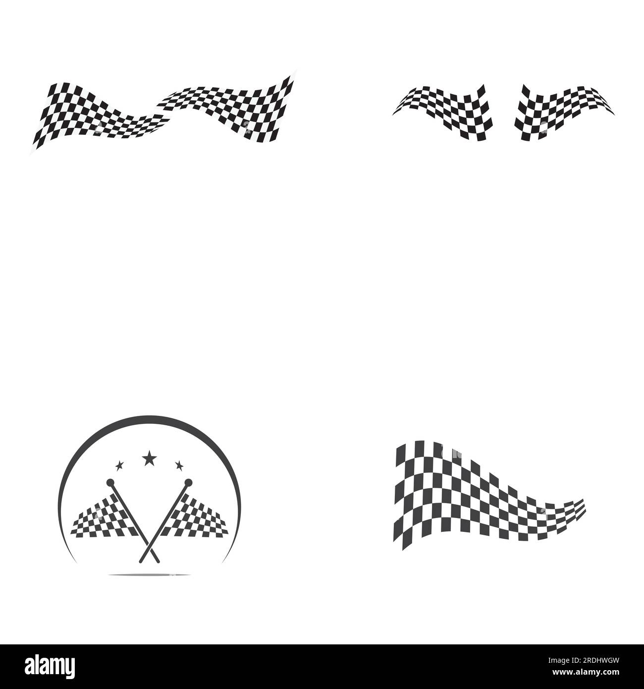 Race flag icon, simple design illustration vector Stock Vector Image ...