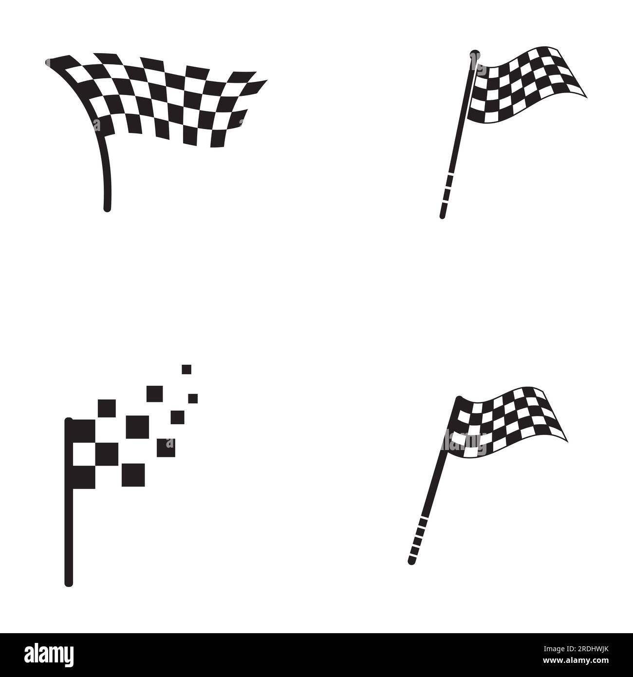 Race flag icon, simple design illustration vector Stock Vector Image ...