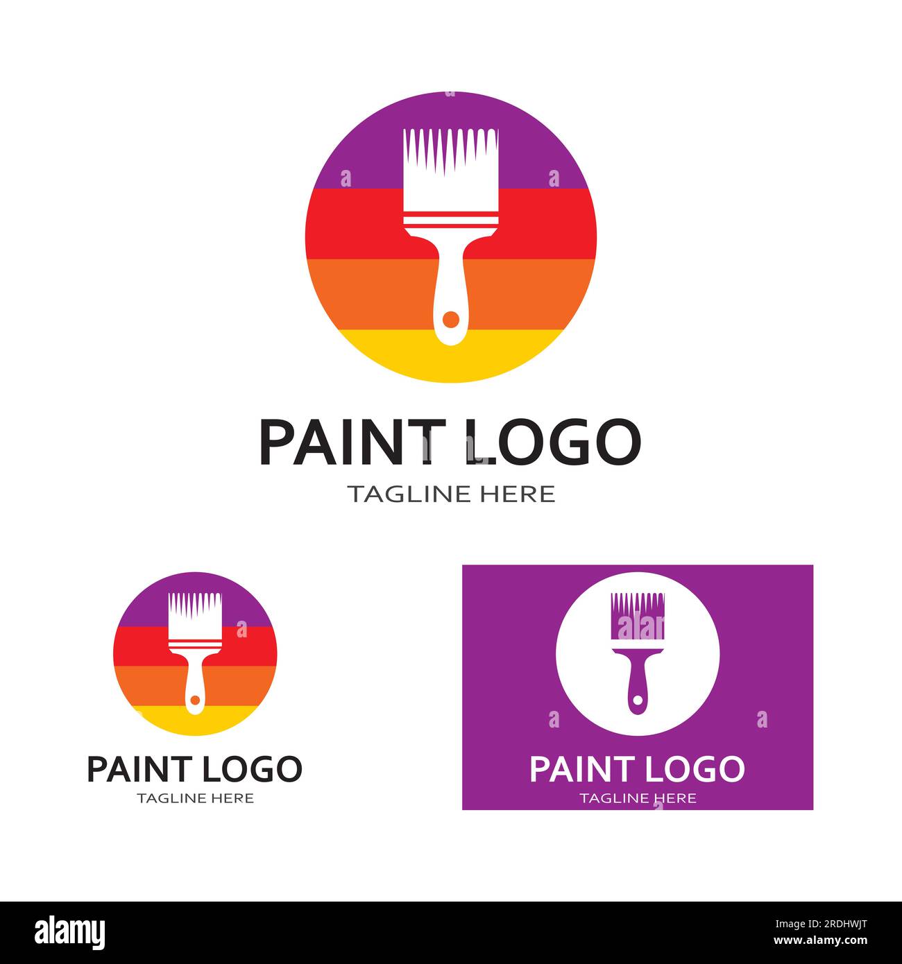 Paint Logo vector icon illustration Stock Vector Image & Art - Alamy