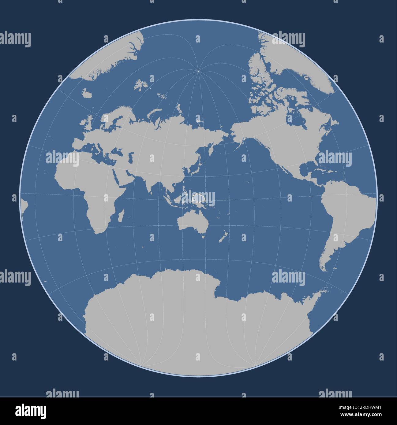 Shape Of The Caroline Tectonic Plate On The World Contour Map Map In The Lagrange Oblique