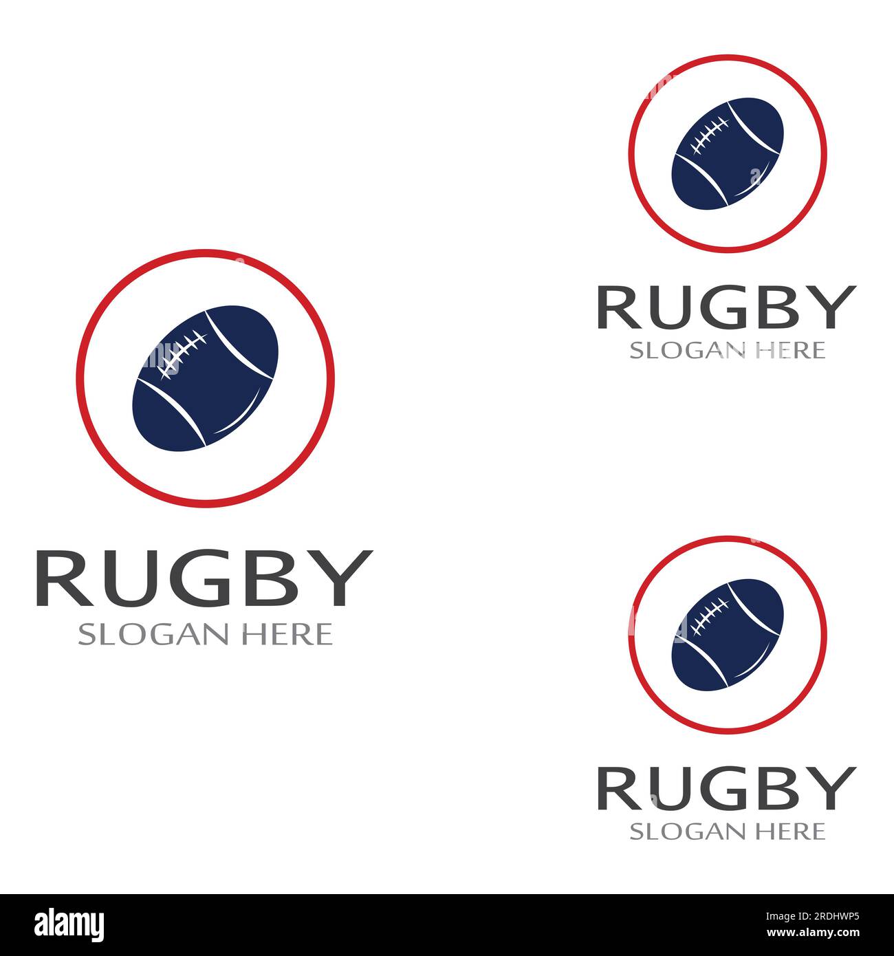 Rugby ball logo. Using vector illustration design concept.Can be used ...