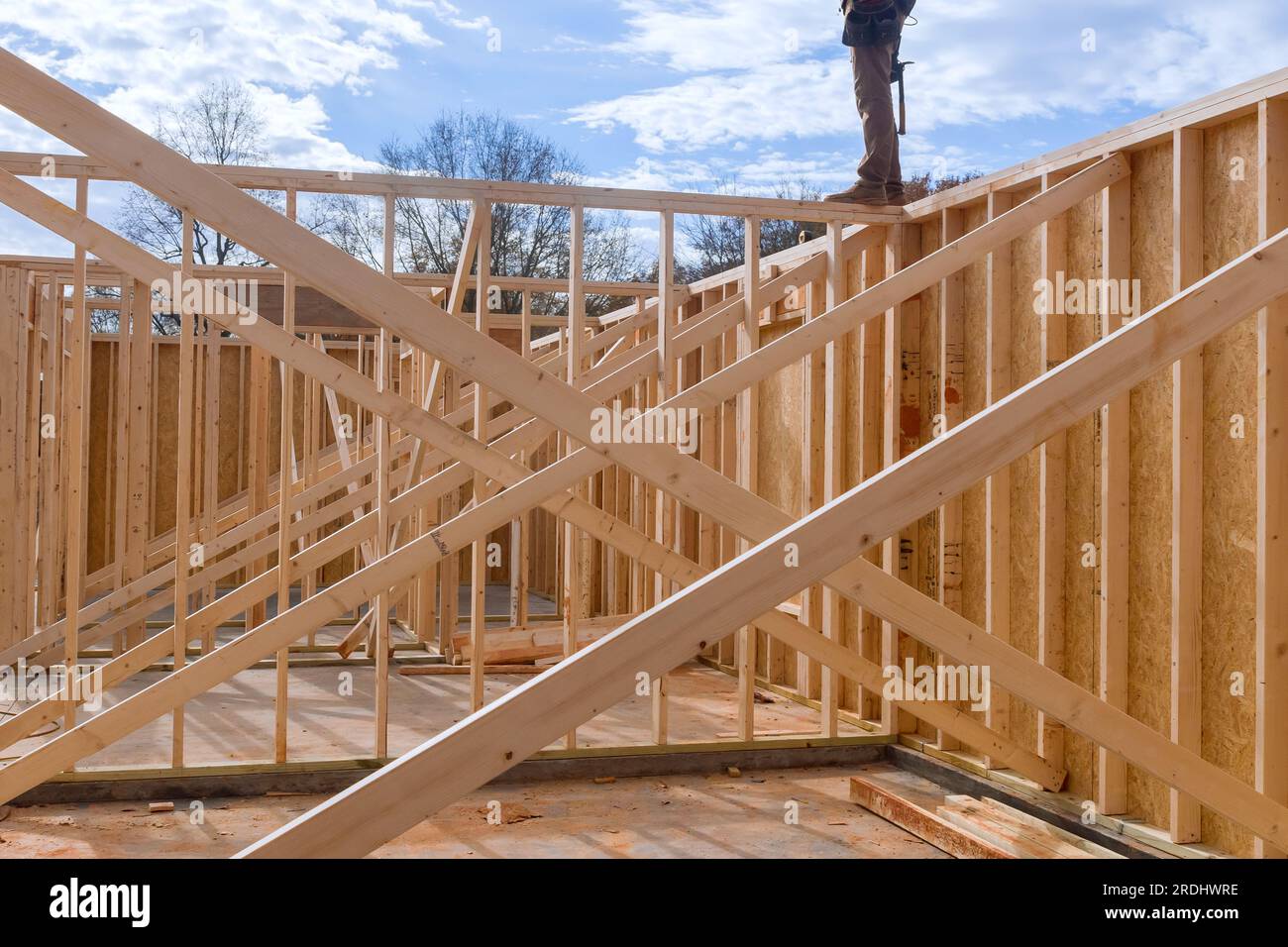 There is process of building support beams during construction, as well ...