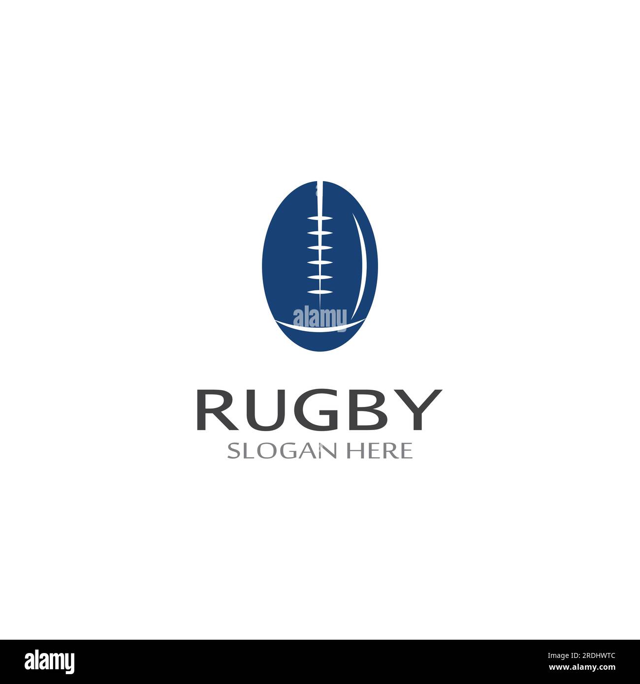 Rugby ball logo. Using vector illustration design concept.Can be used ...