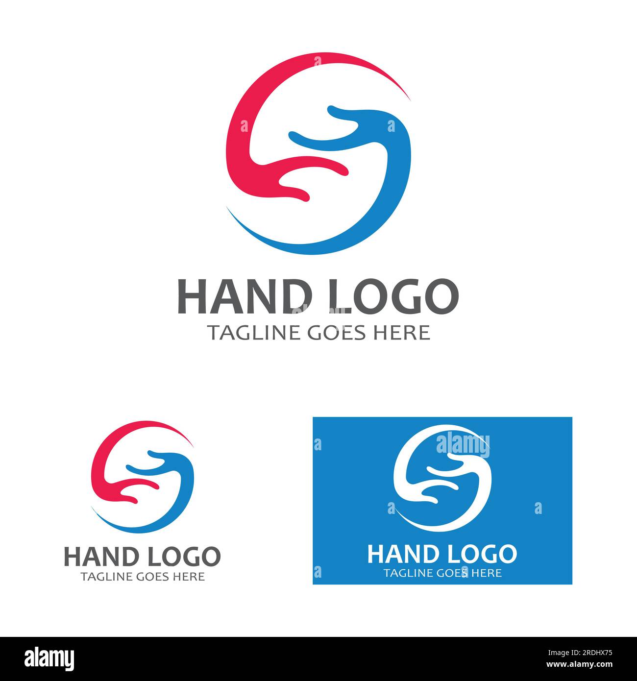 Hand logo icon vector design template Stock Vector Image & Art - Alamy
