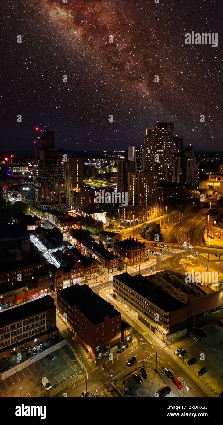 Aerial drone footage city leeds hi-res stock photography and images - Alamy