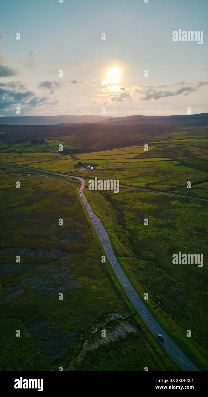 Beautiful sunset taken in North Yorkshire Stock Photo - Alamy
