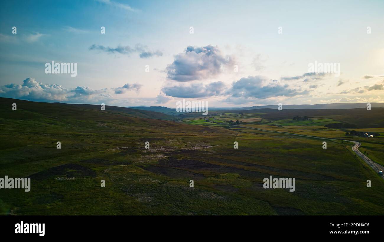 Beautiful sunset taken in North Yorkshire Stock Photo - Alamy