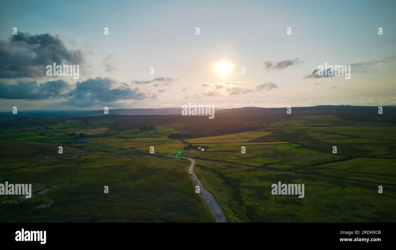 Beautiful sunset taken in North Yorkshire Stock Photo - Alamy
