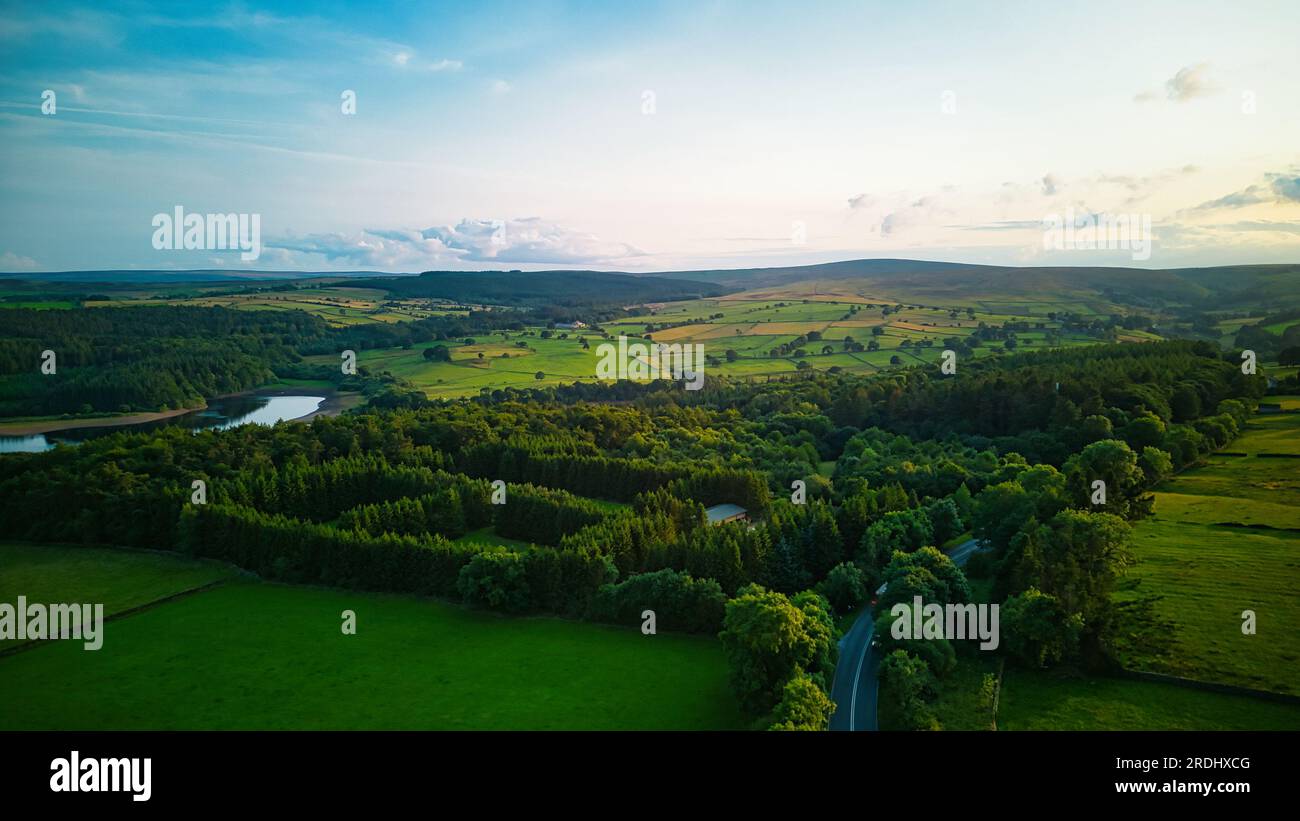 Beautiful sunset taken in North Yorkshire Stock Photo - Alamy