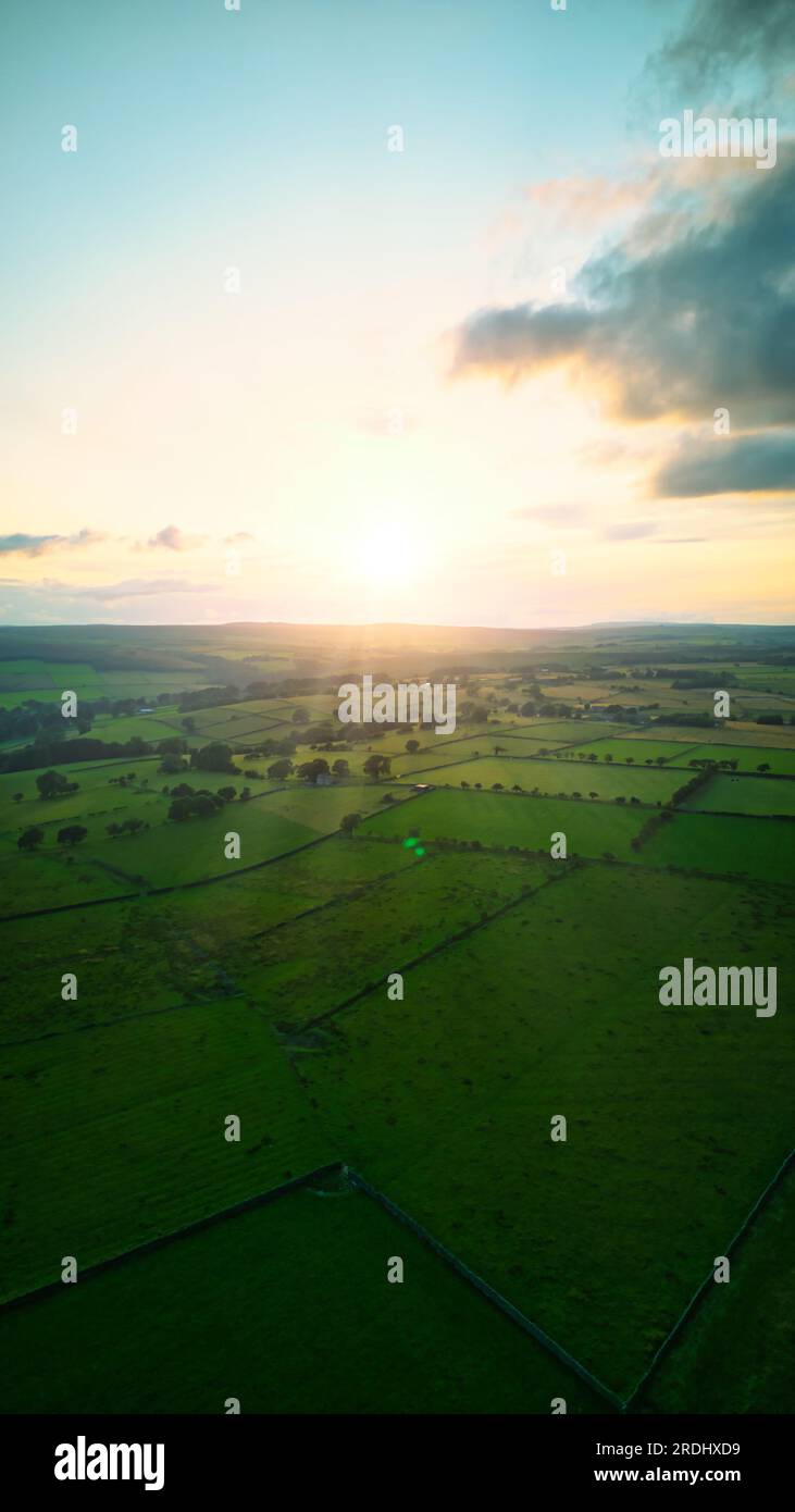 Beautiful sunset taken in North Yorkshire Stock Photo - Alamy