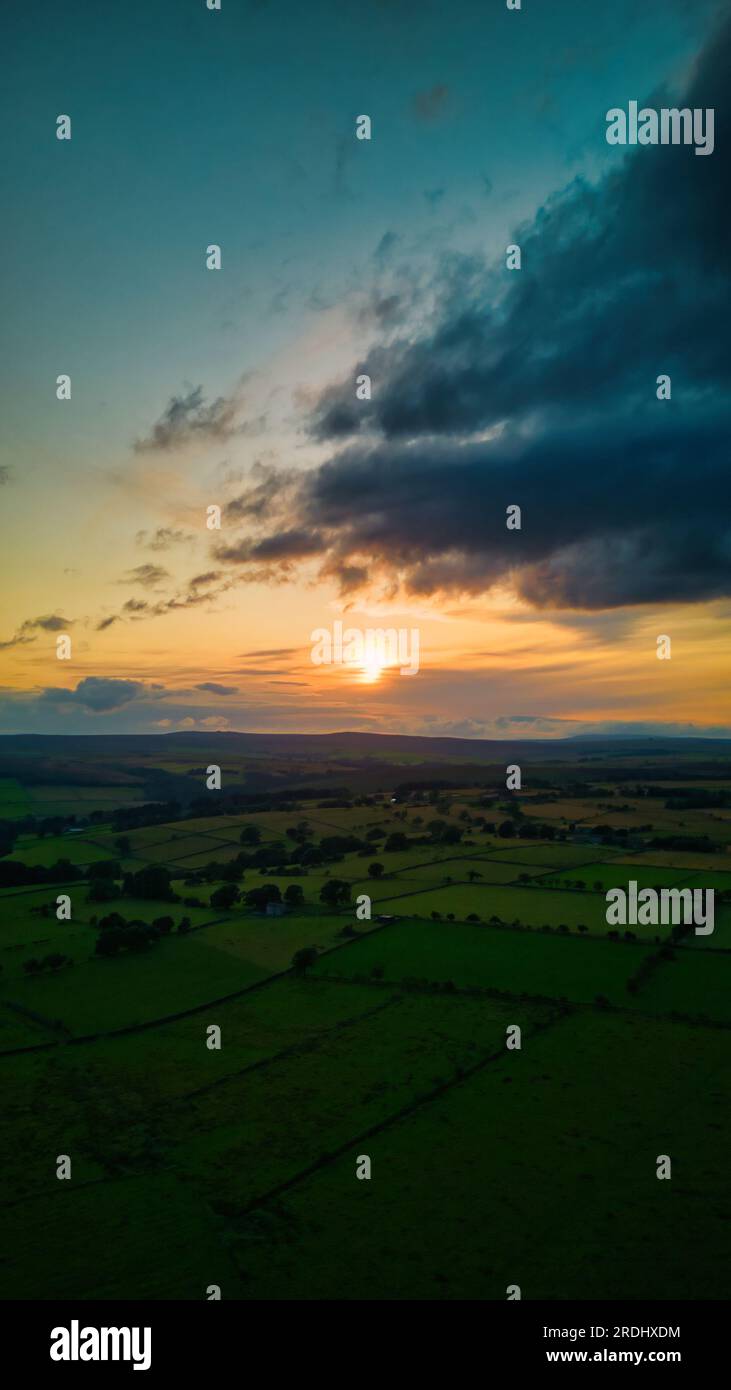 Yorkshire dales road aerial hi-res stock photography and images - Alamy