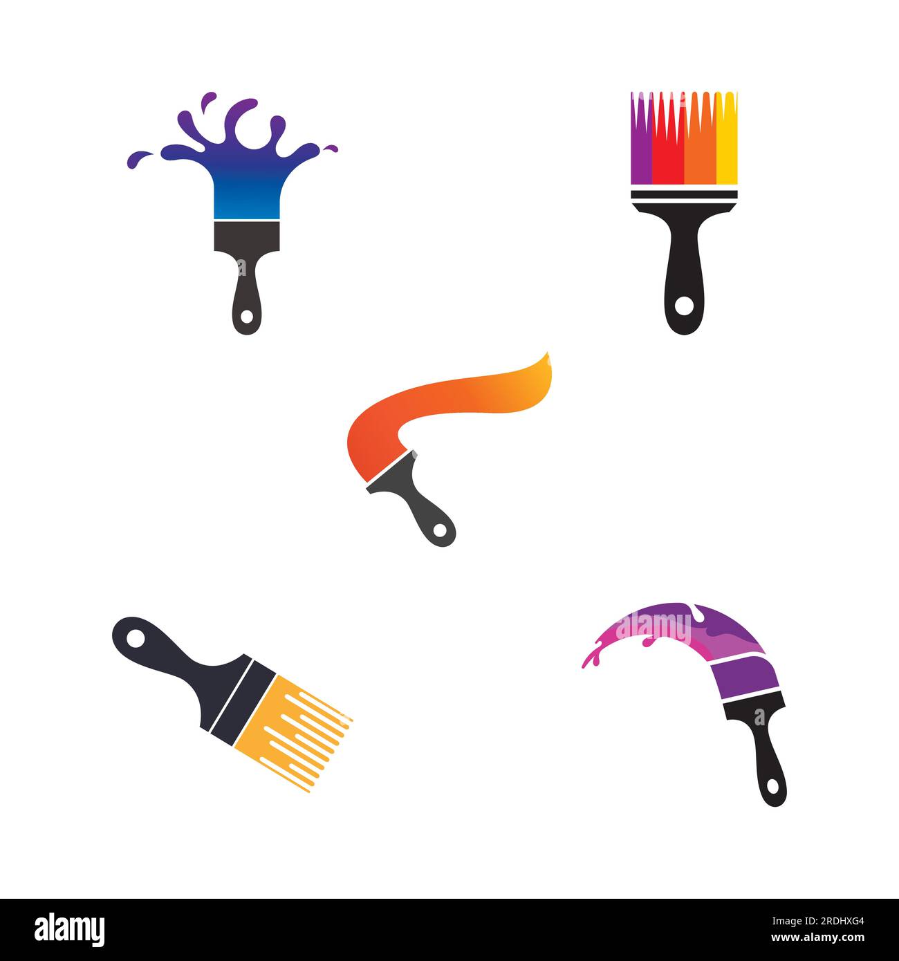 Paint Logo vector icon illustration Stock Vector Image & Art - Alamy