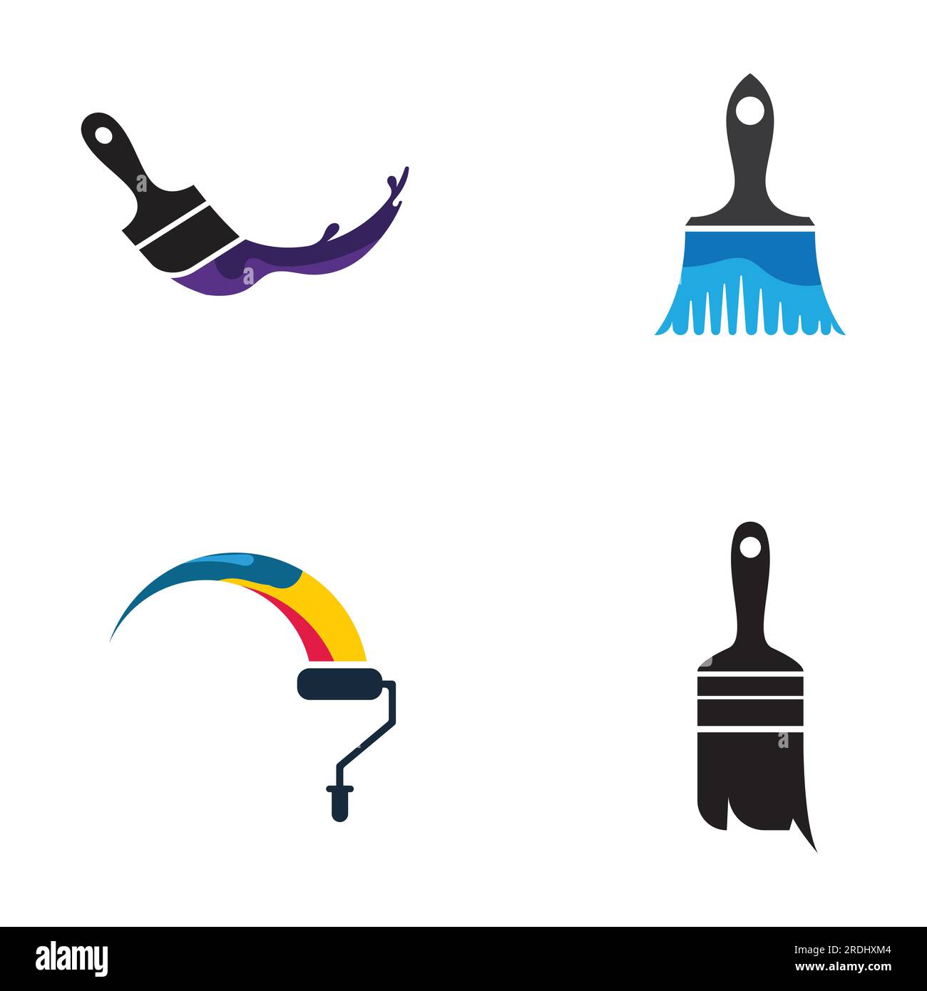 Paint Logo vector icon illustration Stock Vector Image & Art - Alamy