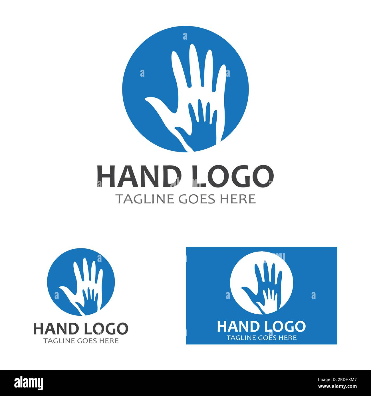 Hand logo icon vector design template Stock Vector Image & Art - Alamy