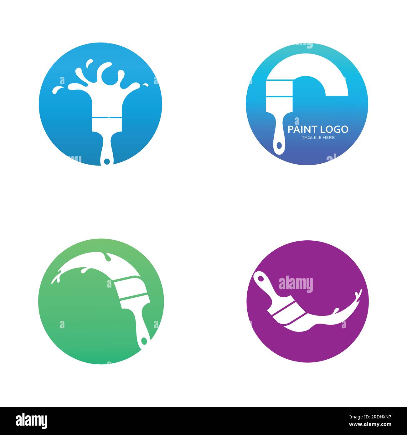 Paint Logo vector icon illustration Stock Vector Image & Art - Alamy