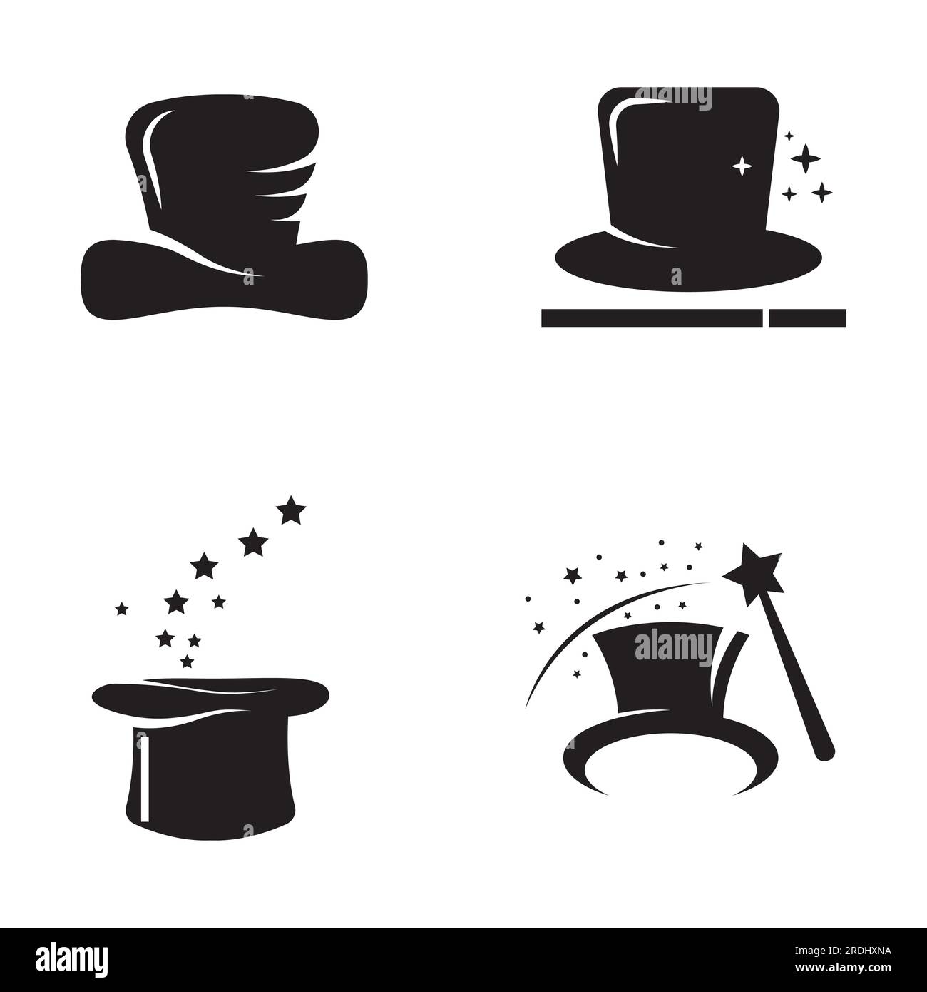 Magic wand icon outline hi-res stock photography and images - Alamy