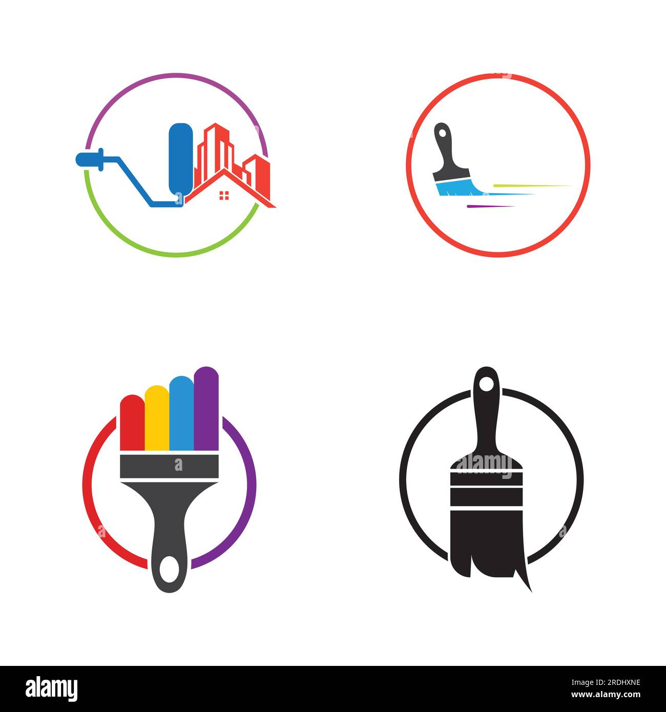 Paint Logo vector icon illustration Stock Vector Image & Art - Alamy