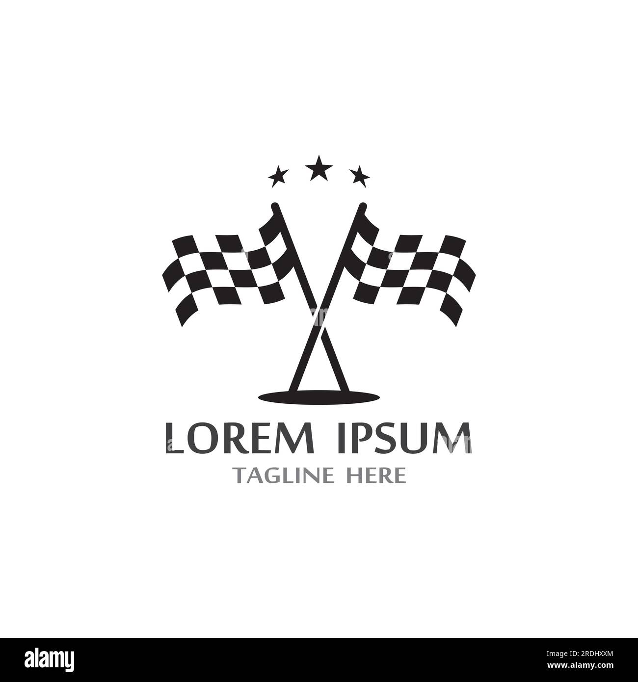 Race flag icon, simple design illustration vector Stock Vector Image ...