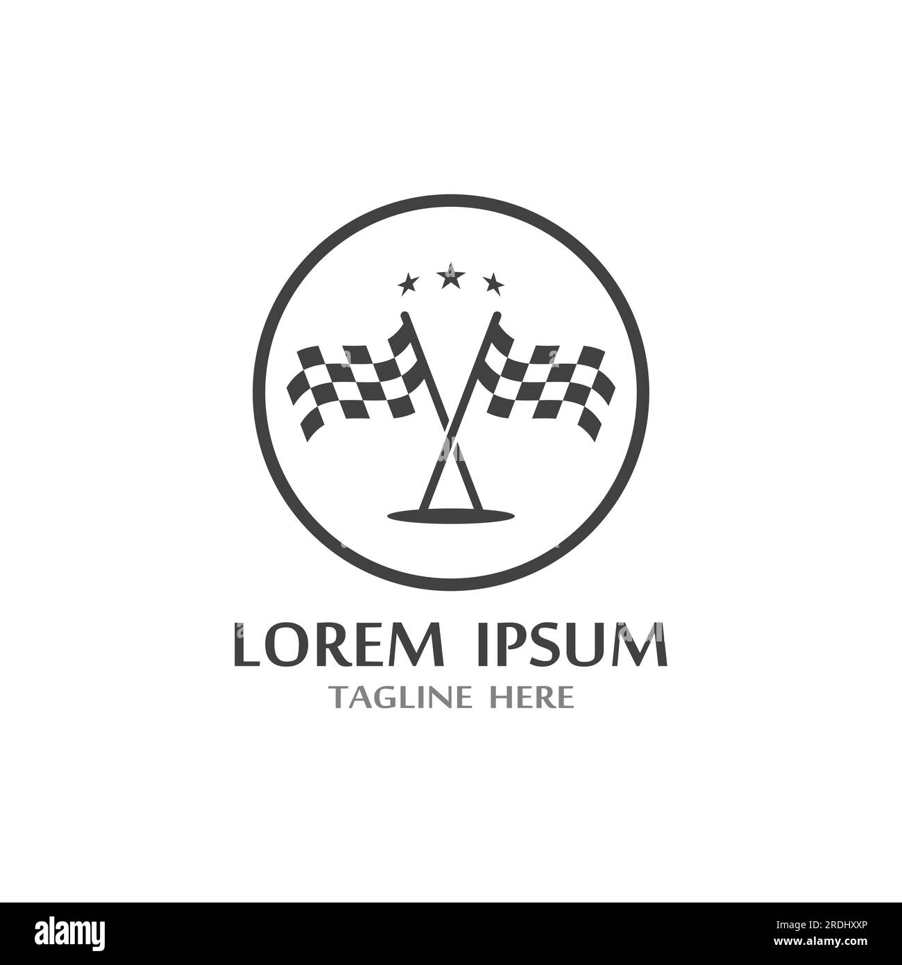 Race flag icon, simple design illustration vector Stock Vector Image ...