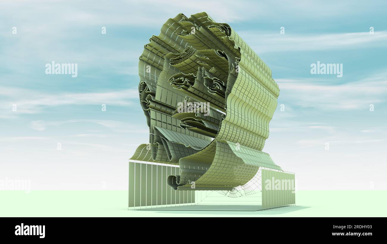 Illustration of human bust Stock Photo - Alamy