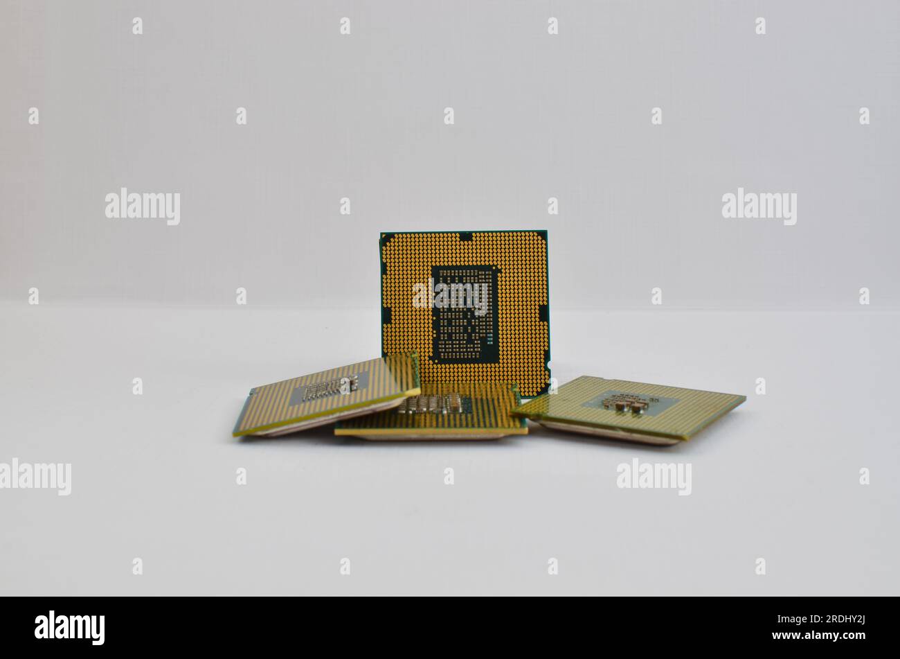 Clear surface highlighting the close-up of an advanced computer ...