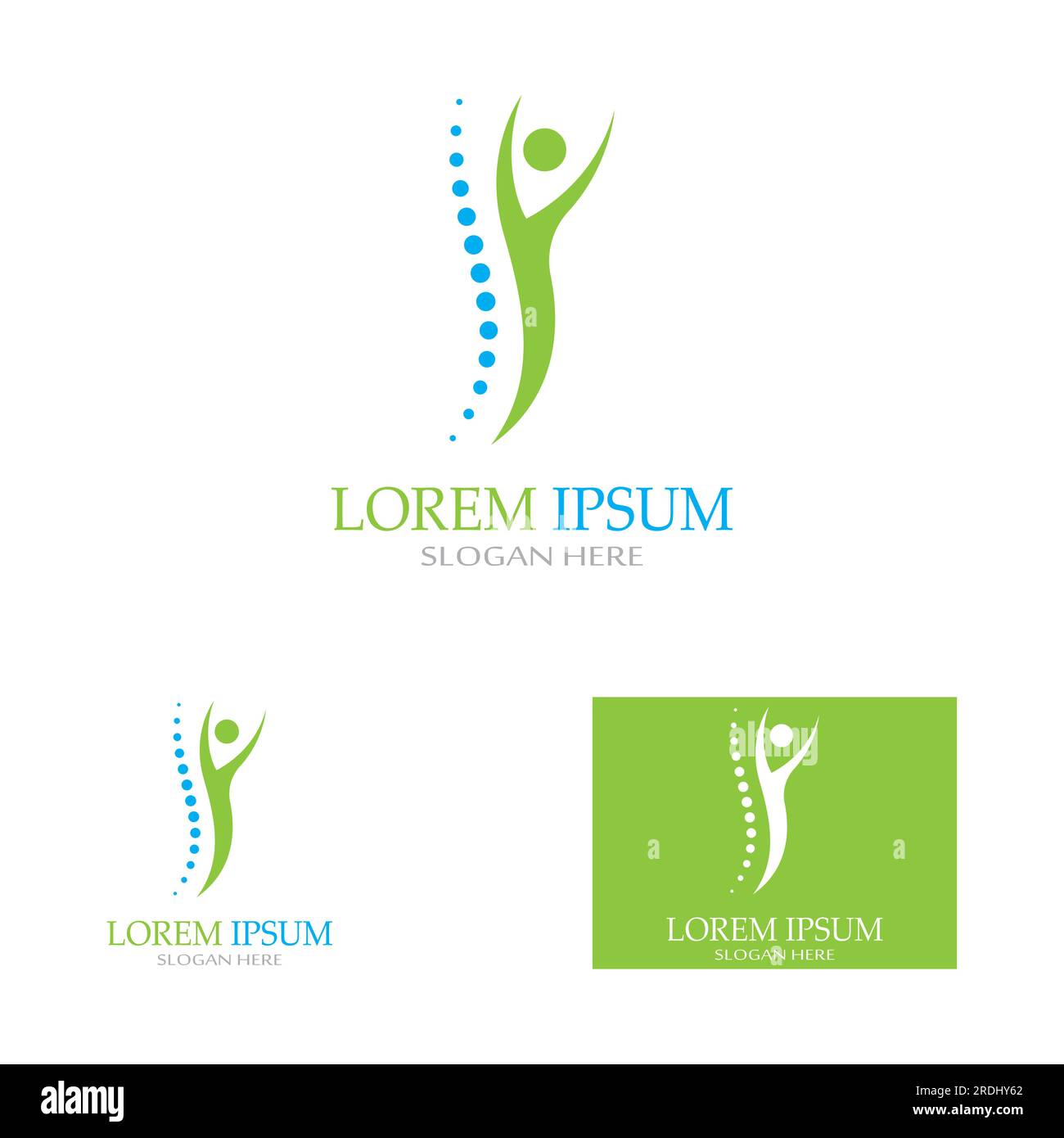 Spinal diagnostics, spine care and spine health.With modern vector icon ...