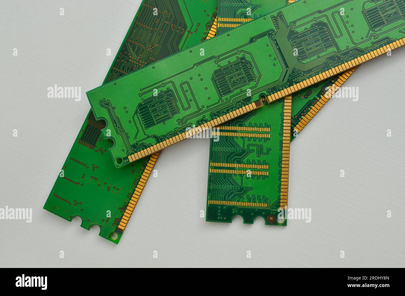 Detail Of A High Speed Ram Memory With A Clear Background