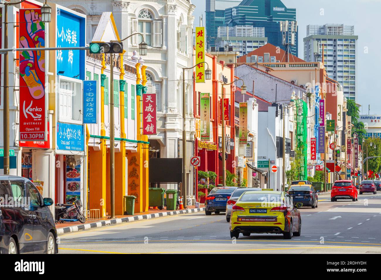 South Bridge Road, one of the main roads leading through the Chinatown ...